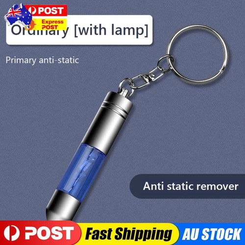 Anti-Static Keychain Portable Static Discharge Rod for Human Body (Blue ...