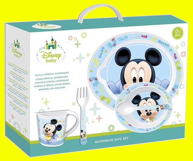5 Piece Microwavable Set - Disney Baby Mickey Mouse for sale online | eBay