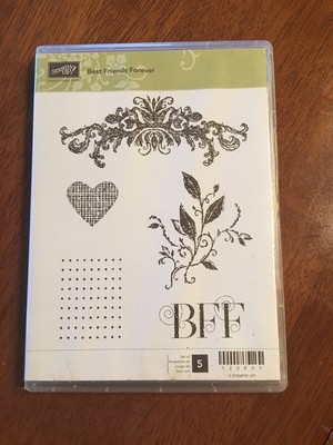 Stampin Up BEST FRIENDS FOREVER BFF 5 Rubber Stamps Cling Mount New ...