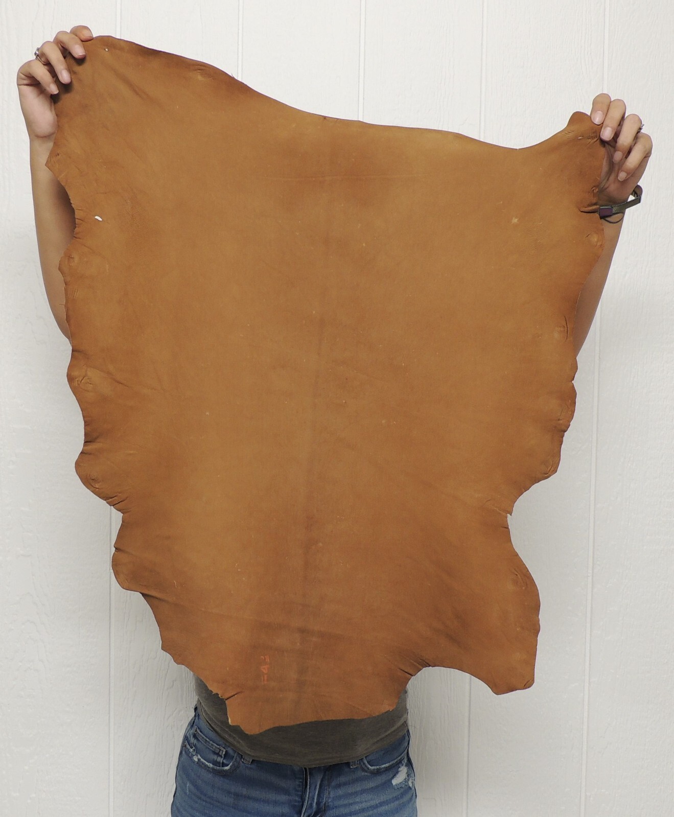 SADDLE BUCKSKIN Leather Hide for Native Crafts Taxidermy SCA LARP Skin ...