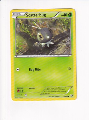 VINTAGE 2014 POKEMON SCATTERBUG 15/146 (#1) | eBay