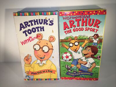 Arthur's Tooth & Arthur The Good Sport VHS PBS Kids Rare Random House ...
