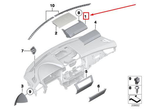 NEW BMW Z4 ROADSTER E89 GLOVE BOX 51459150280 9150280 ORIGINAL NO DUTY ...