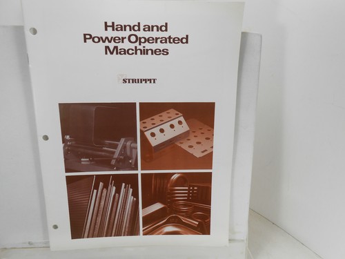STRIPPIT HAND AND POWER OPERATED METAL BENDING MACHINES CATALOG | eBay