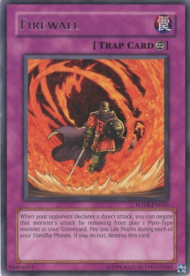Yugioh Firewall FOTB-EN060 Rare LP | eBay