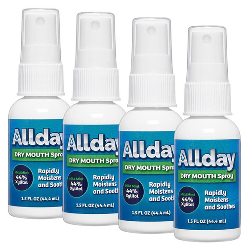 Allday Dry Mouth Spray - Maximum Strength Xylitol Fast Acting Long ...