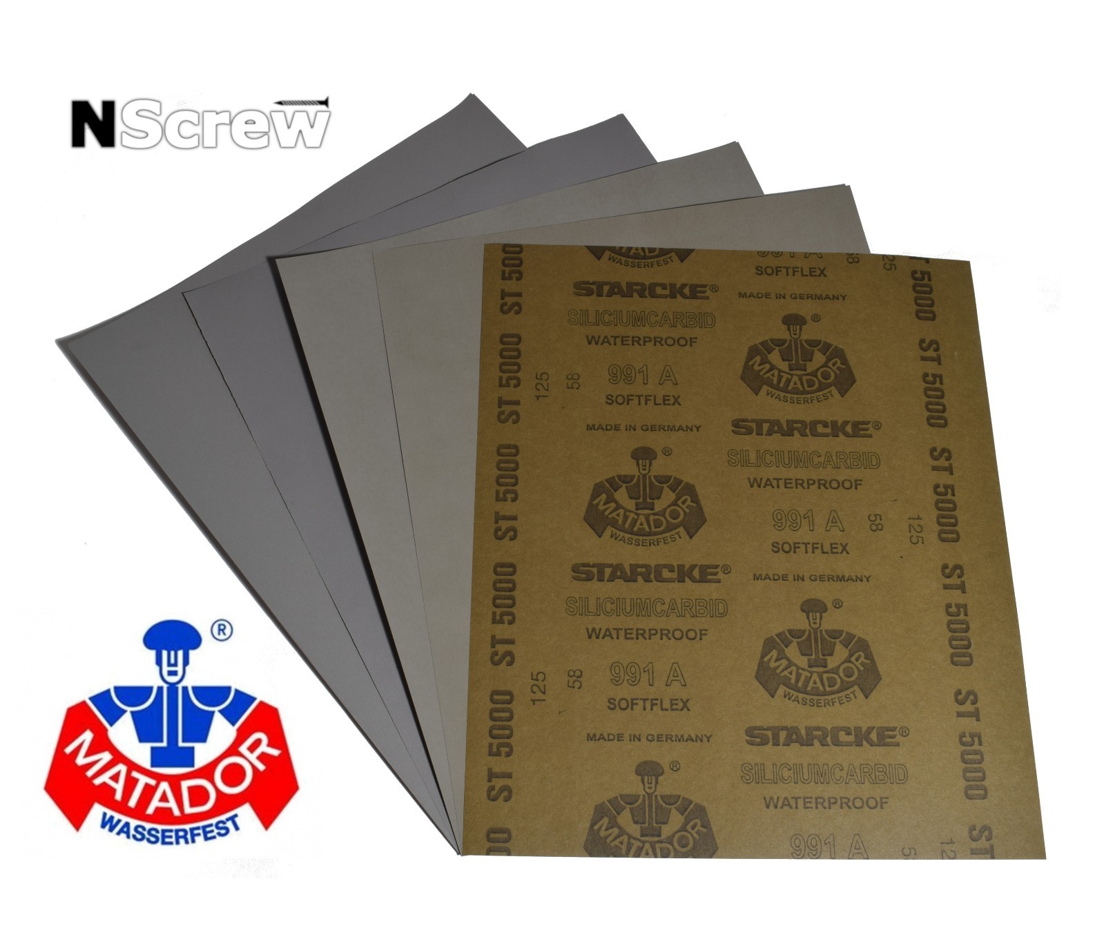 SANDPAPER 5 SHEETS P2000 P2500 P3000 P5000 P7000 GRIT WET AND DRY ...