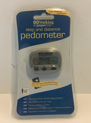 Go Walking By Sportline Step And Distance Pedometer Hiking Jogging ...