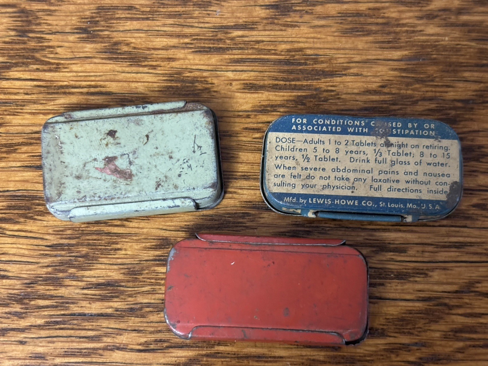Horrocks Ibbotson HI UTICA Sinkers Slide Top + 2 More Advertising Tin ...