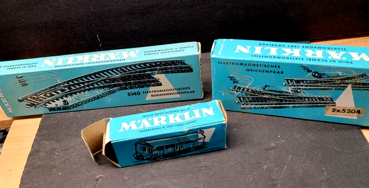 VINTAGE MARKLIN TRACKS, BOXES, AND CONTROL PIECES | eBay