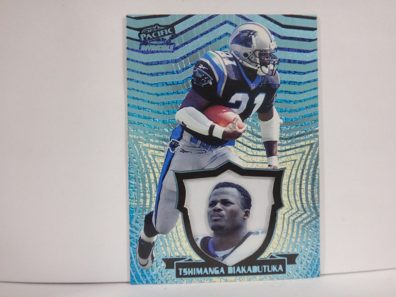 1997 Pacific Invincible Platinum Blue Tim Biakabutuka Tshimanga ...