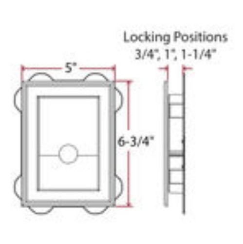 Snow White Hose Bib Split Recess J-Block Mounting Vinyl Siding 3/4 ...