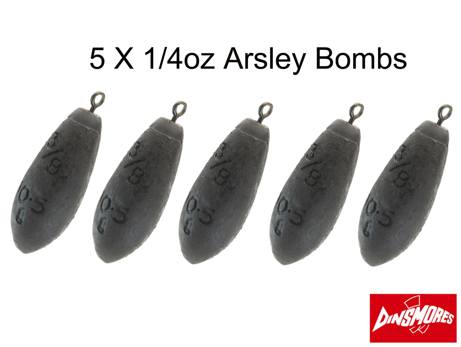 5 x LEDGER SWIM FEEDER BOMB WEIGHTS 1/8oz 1/4oz 3/8oz 1/2oz GOOD ...