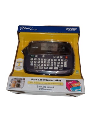 Brother P-touch PT-45M Personal Handheld Label Maker 12mm Batteries ...