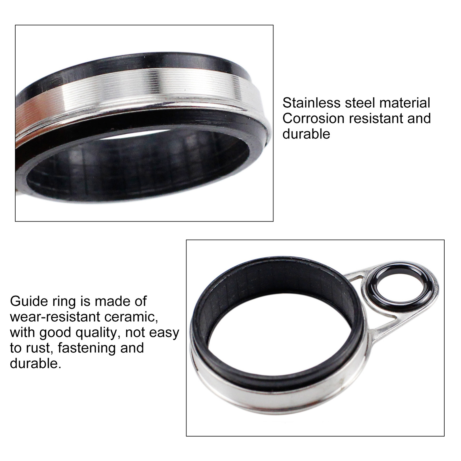 49 In 1 Set Universal Rock Casting Tackle Fishing Rod Guides Line Rings ...