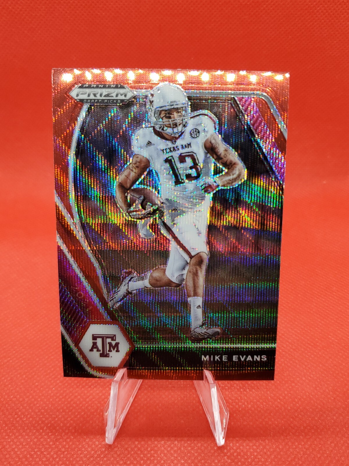 2021 PRIZM DRAFT MIKE EVANS RUBY WAVE SP | eBay