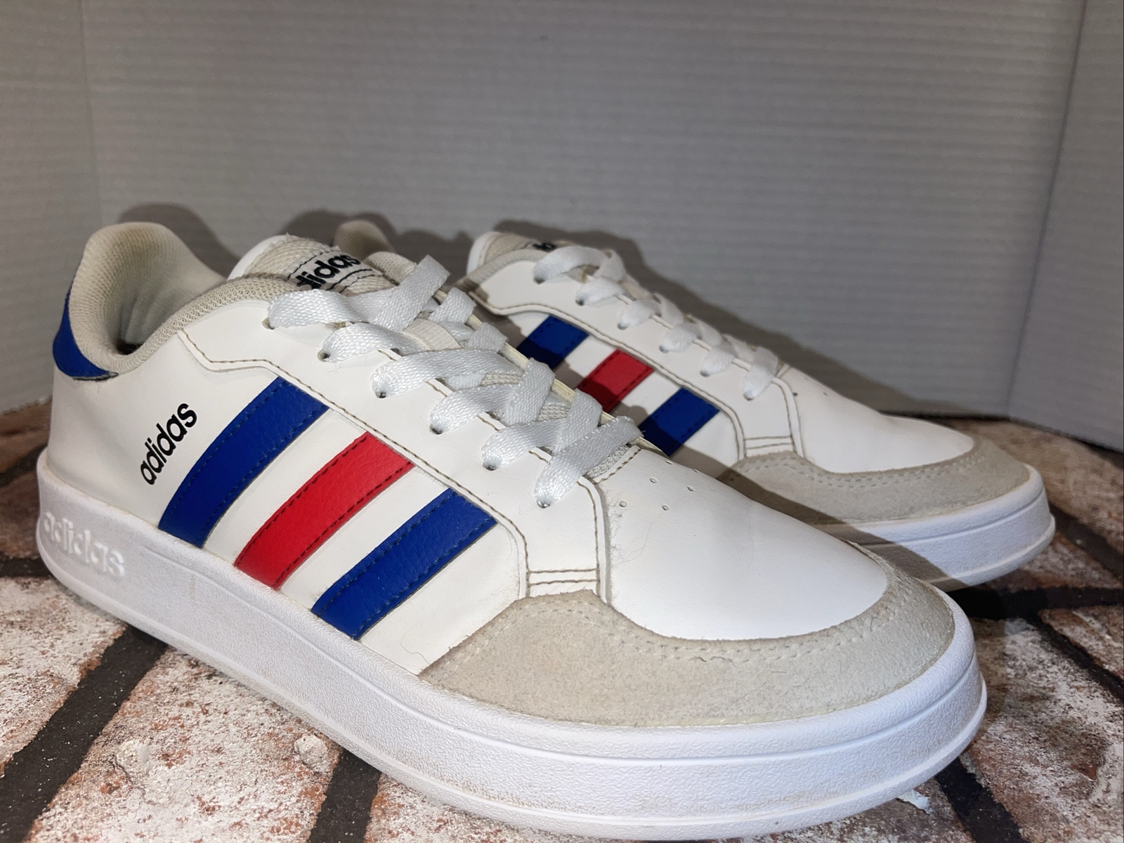 Adidas Breaknet White/Royal Blue/Red Men’s Tennis S… - Gem