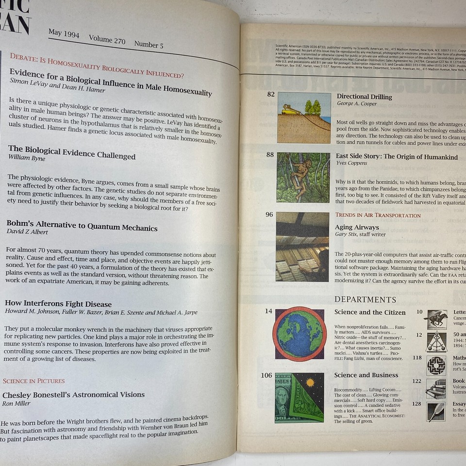 Scientific American 1994 May Aging Airways Quantum Cat Humankind ...