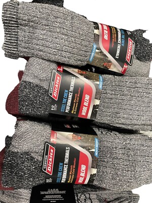 Dickies 3pk Steel Toe Crew Socks Sz 6-12 WOOL BLEND &Acrylic ...