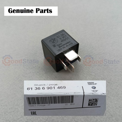 GENUINE BMW 7 Series E38 E65 E66 F01 F02 4 Pin 12V Relay Black | eBay