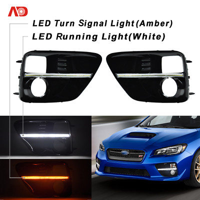 For 2015-2017 Subaru WRX LED DRL Daytime Running Light Turn Signal Lamp ...