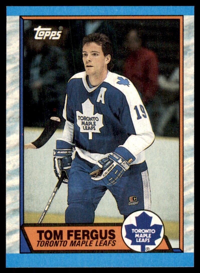 1989-90 TOPPS TOM FERGUS TORONTO MAPLE LEAFS #103 | eBay