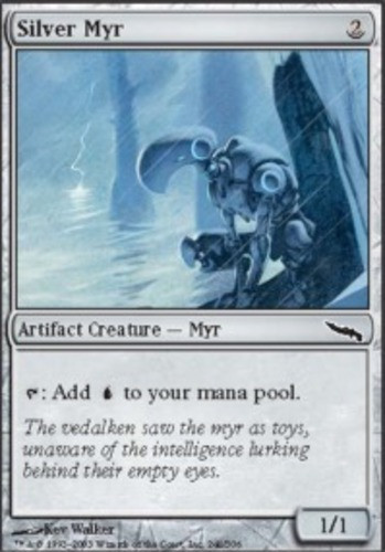 1 x Silver Myr - Mirrodin - Heavy Play - MTG | eBay