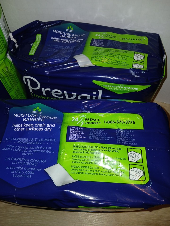 Prevail Disposable Underpads Fluff Protection 23×36” 100 Count 4 Pack ...