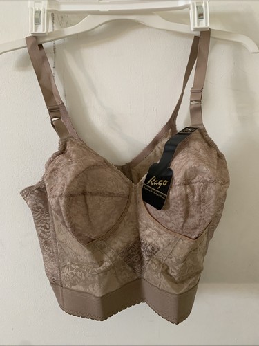 Pick Size - Rago Women's Tan Lacette Longline Wireless Expandable Cup ...