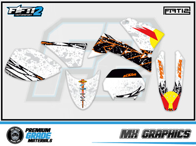 KTM LC4 640 Graphics Kit Stickers Decals Racing MX Supermoto Motocross ...