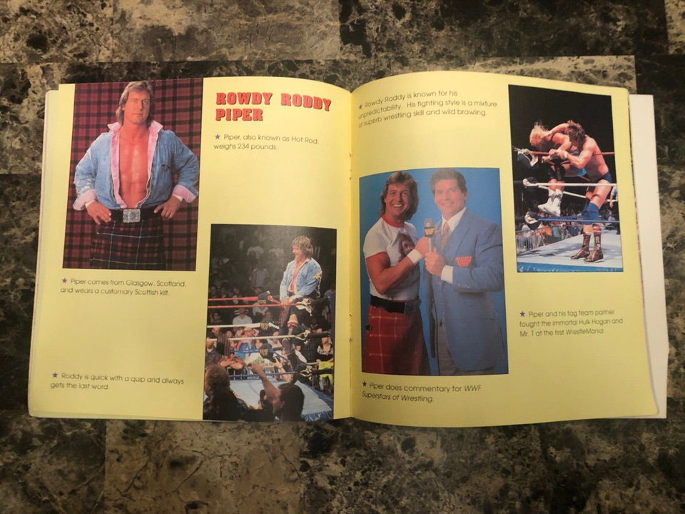 Vintage WWF All About WWF Superstars Fact Book 1991 | eBay
