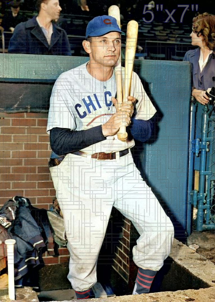 Marv Rickert - 1946 Chicago Cubs - choose a size - colorized print | eBay