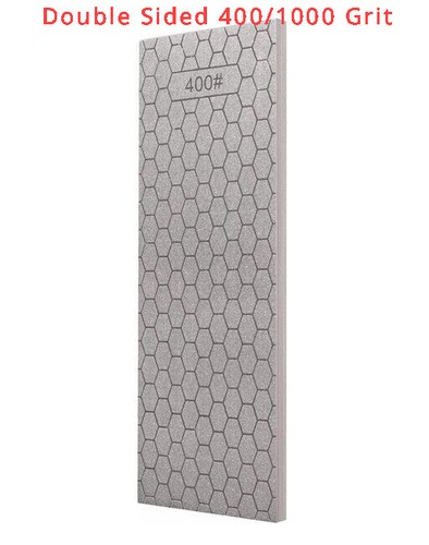 8" x 3" Double-Sided Diamond Bench Stone 400# 1000# Grit Kit Sharpening ...