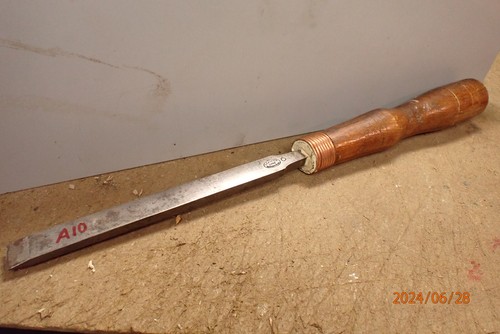 LOT A10 D.R. BARTON LARGE WOOD LATHE CHISEL WOODWORKING TOOL | eBay