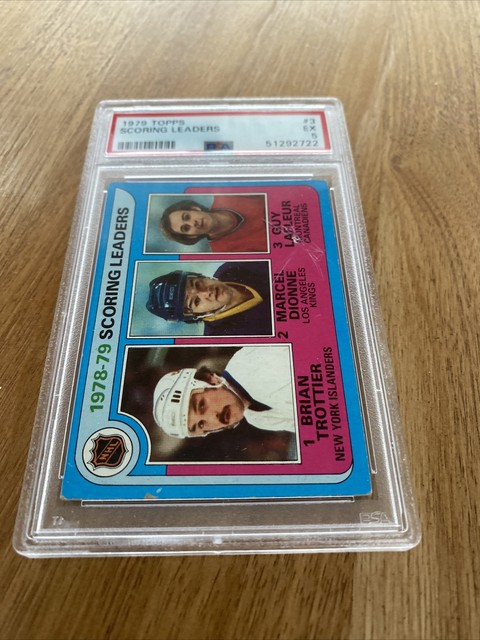 1979-80 Topps - League Leaders #3 Bryan Trottier, Guy Lafleur, Marcel ...