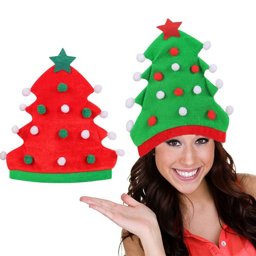 Unisex Christmas Tree Elf Hat Fun Party Hats Felt Elf Hat Santa Hats | eBay