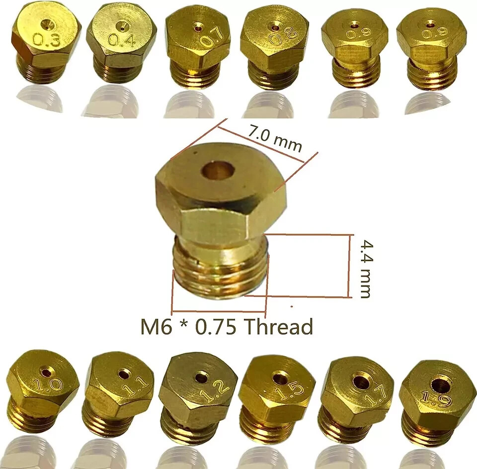Range Stove Oven Orifice Conversion Kit Propane Lp Natural Gas Brass ...