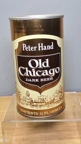 Vintage Peter Hand Old Chicago Dark Beer Can OPENED Pull Tab Top ...