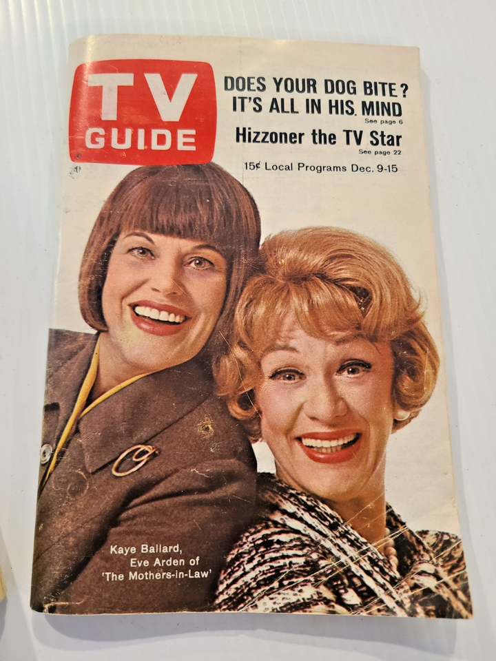 2 Vintage TV Guides #767 Dec 9th and #768 Dec 16th 1967 Ballard Arden ...
