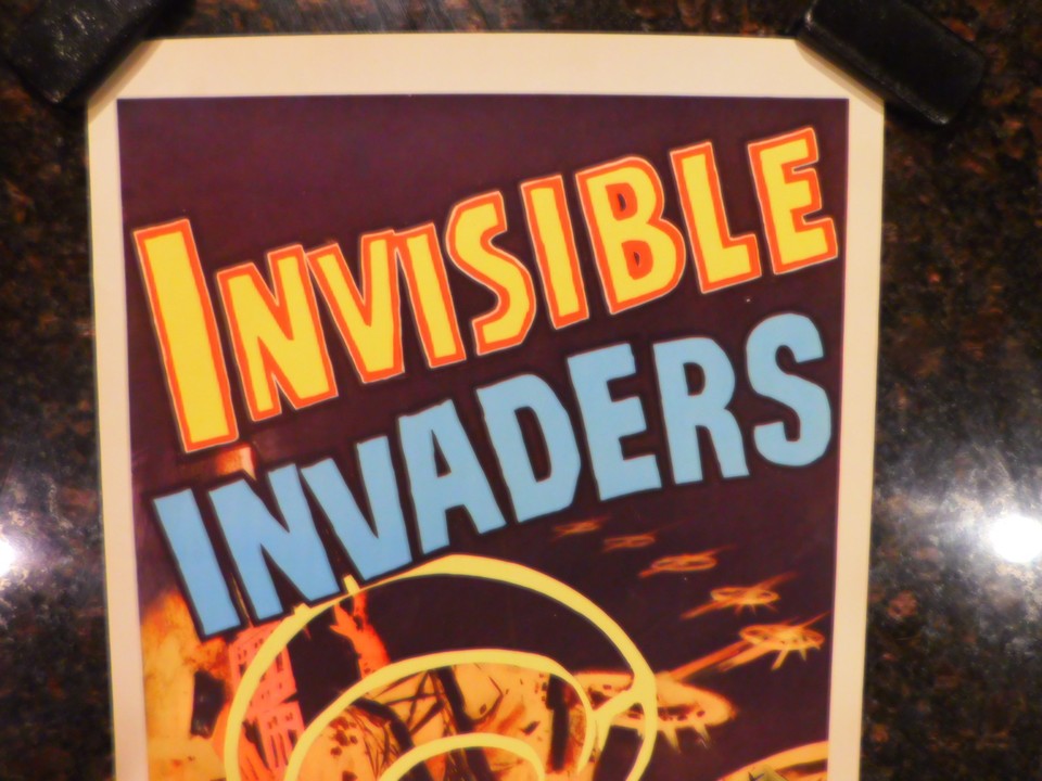INVISIBLE INVADERS Original 1959 Insert Movie Poster, 14" x 36", C8 ...