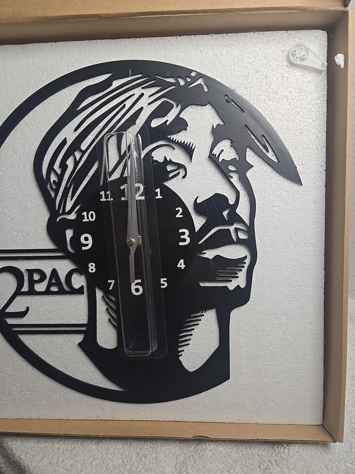 Tupac 33" Vinyl Record Clock Needs A Double A Battery New | eBay