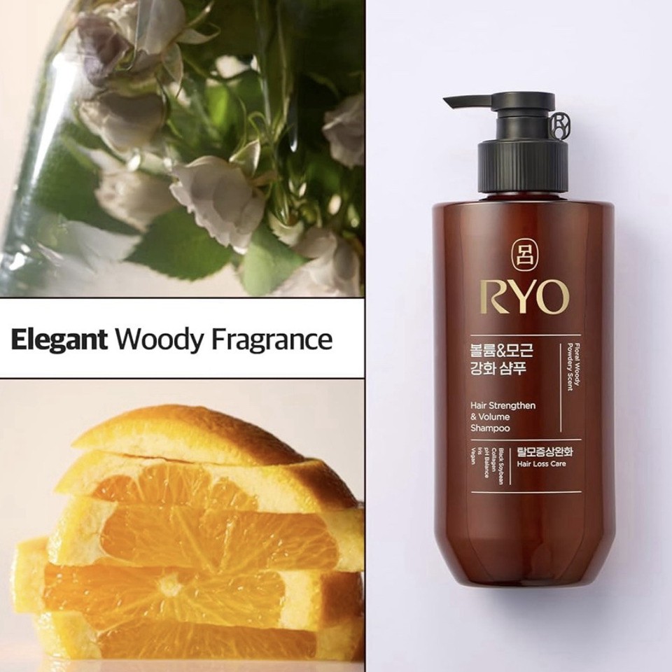 Ryo Black Soybean Hair Root Strength & Volume Shampoo & Conditioner Set ...