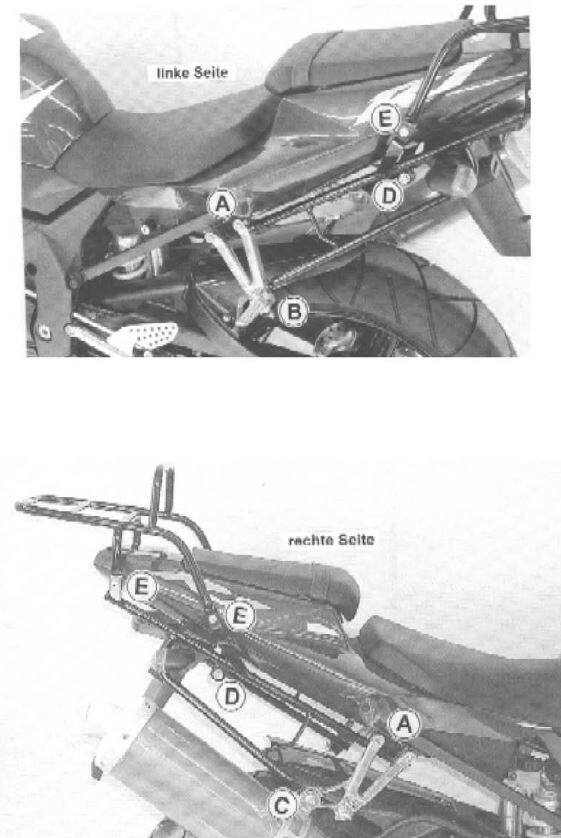 Yamaha YZF-R1 Luggage Rack / Top Box Carrier - Black HEPCO & BECKER ...