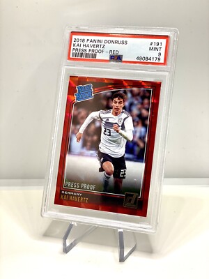 2018 Donruss Rated Rookie Kai Havertz Germany Chelsea Press Proof RED ...