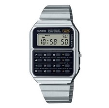 Casio CA-500WE-1ADF | Silver Vintage Calculator Watch | Stainless Steel Band | D for sale online ...