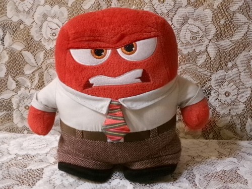 Disney Store Inside Out RED ANGER CHARACTER 9" Plush STUFFED ANIMAL Toy ...