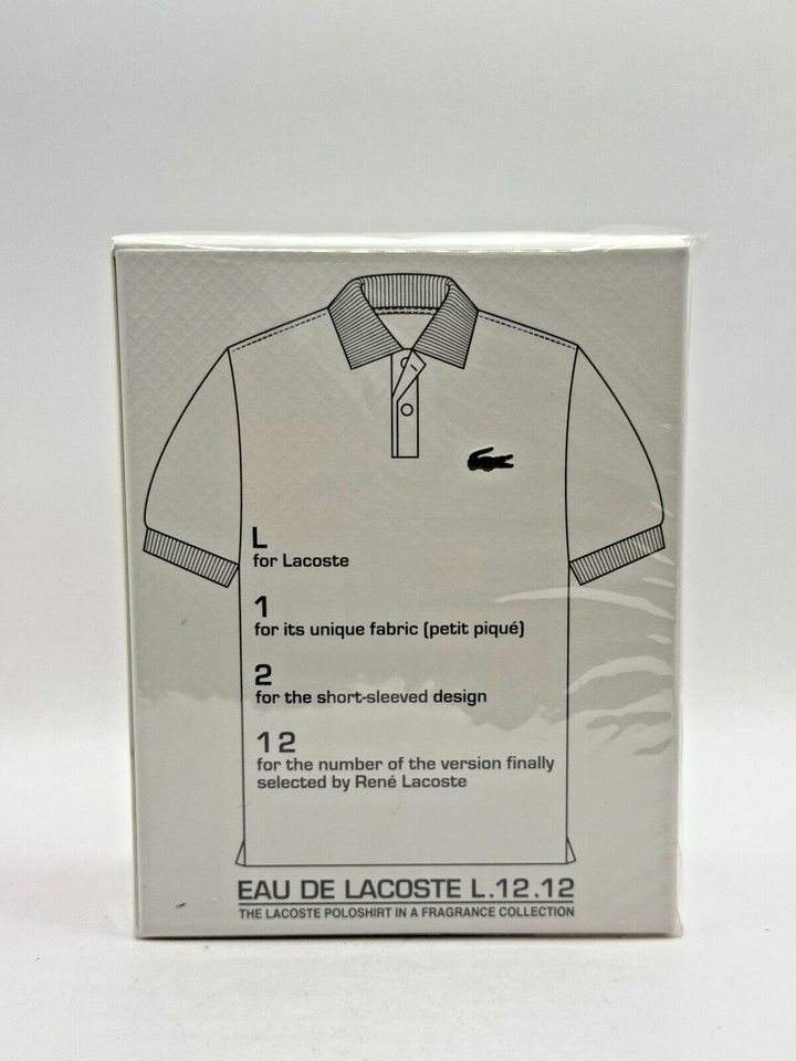 EAU DE LACOSTE L.12.12. BLANC-PURE BY LACOSTE 100ML EDT SPRAY (NEW W ...