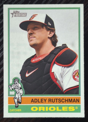 2025 Topps Heritage - Alternate Cartoon Variation Adley Rutschman #294 ...