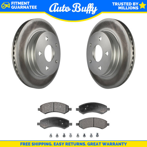 Coat Brake Rotors Semi-Metallic Pad Front Kit For Ram 1500 Dodge ...