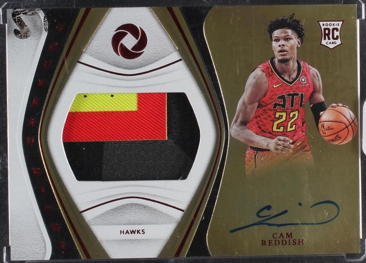 2019-20 Panini Opulence - Nouveau Riche Patch Autographs Cam Reddish # ...